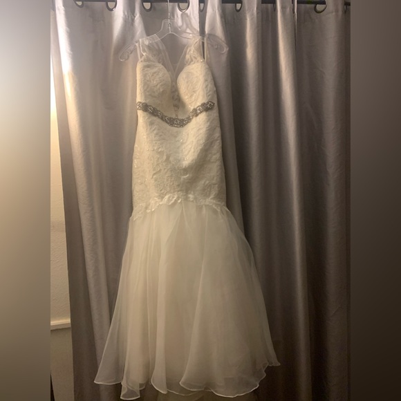 Dresses | Custom Made Eggshell White Lace Mermaid Wedding Dress | Poshmark